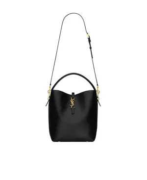 Saint Laurent Le 37 Logo Plaque Shoulder Bag - Black