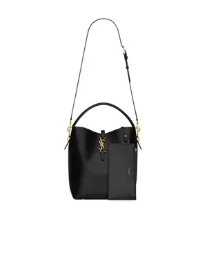 Saint Laurent Le 37 Logo Plaque Shoulder Bag - Black