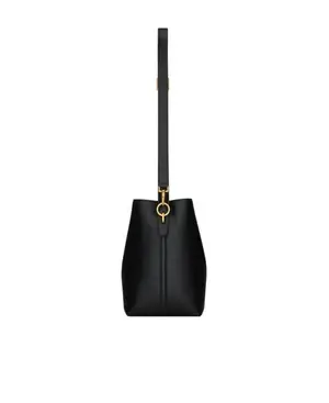 Saint Laurent Le 37 Logo Plaque Shoulder Bag - Black