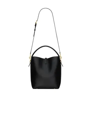 Saint Laurent Le 37 Logo Plaque Shoulder Bag - Black