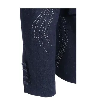 DONDUP Double Breasted Embellished Blazer - Blue