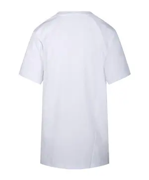 Max Mara Logo Embroidered Crewneck Top - White