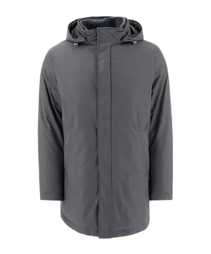 Herno Hooded Down Jacket - Black