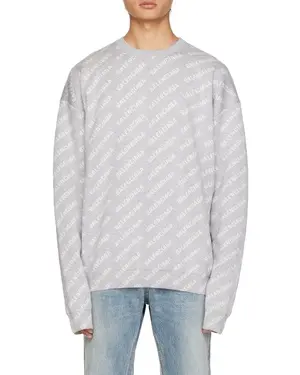 Balenciaga Allover Logo Knit Jumper