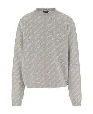 Balenciaga Allover Logo Knit Jumper - No
