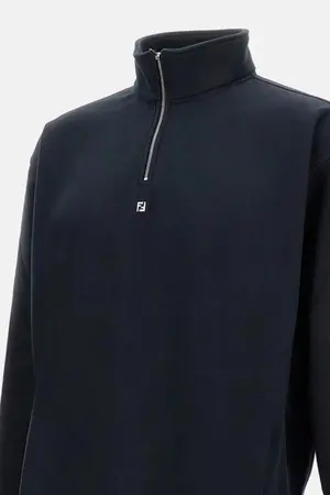 Fendi Half-zip Logo Sweatshirt