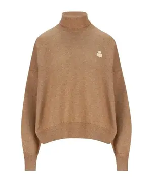 Isabel Marant Étoile Long Sleeve High Neck Sweater - Brown