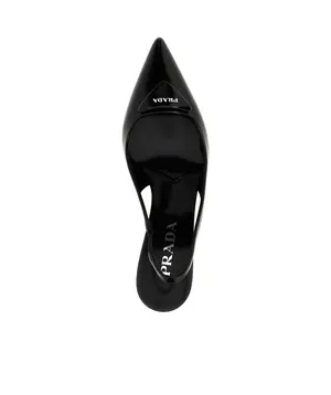 Prada Pointed-toe Slingback Pumps - Black