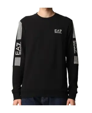 EA7 Logo Print Crewneck Sweatshirt