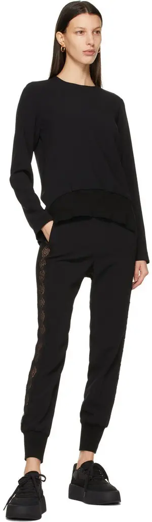 Stella McCartney Lace Trimmed Tapered Trousers