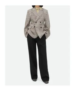 Bottega Veneta Double-breasted Checked Blazer
