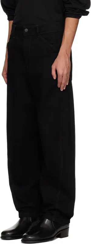 LEMAIRE Twisted Workwear Pants - Black
