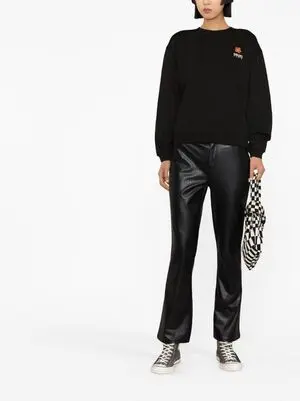 Kenzo Boke Flower Logo Embroidered Crewneck Sweatshirt