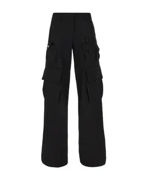 Off-white Button Detailed Pants For Women