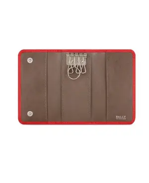Bally Logo Detail Key Holder - Red