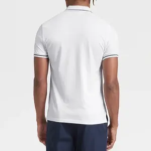 Zegna Logo-embroidered Polo Shirt - White