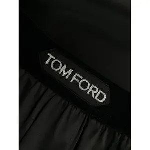 TOM FORD Logo-waistband Stretched Satin Boxers - Black