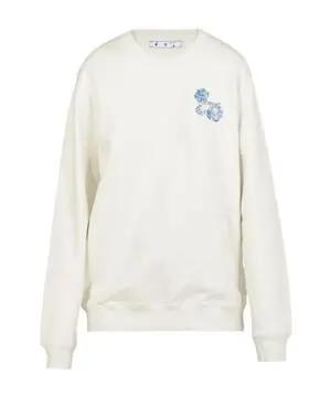 Off-White Arrows Print Crewneck Sweatshirt - White