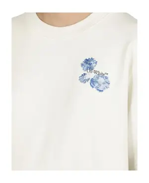 Off-White Arrows Print Crewneck Sweatshirt - White