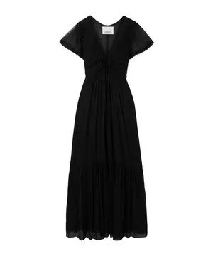 Isabel Marant Étoile Agathe Pleated Maxi Dress