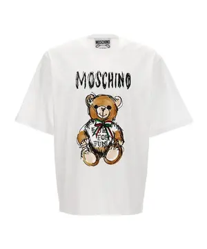 Moschino Teddy Bear-print Cotton T-shirt