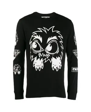 Alexander McQueen Printed Long Sleeve Hoodie