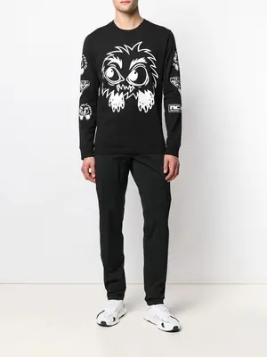 Alexander McQueen Printed Long Sleeve Hoodie
