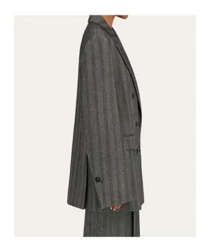 FERRAGAMO Oversized Double Breasted Chevron Blazer