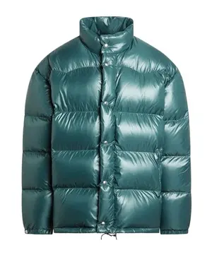 Prada High-neck Padded Down Jacket - Teal