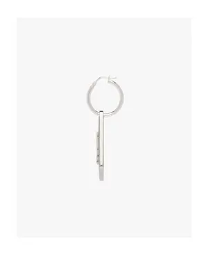 Prada Crystal Embellished Triangle Single Earring
