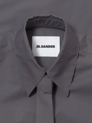 JIL SANDER Tie Detailed Shirt - Black
