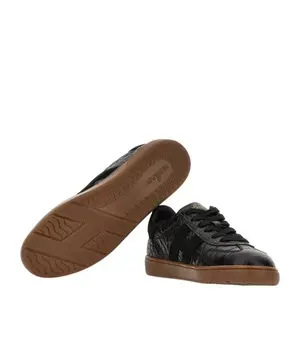 Hogan Embossed Lace-up Sneakers - Black