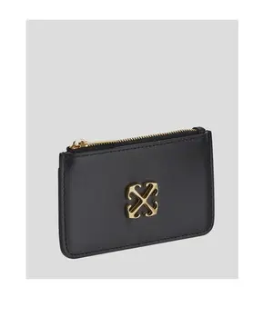 Off-White Logo Plaque Zip-up Wallet