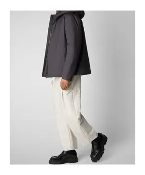 SAVE THE DUCK Barnaby Hooded Puffer Jacket - Charcoal
