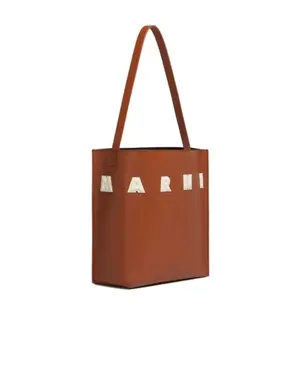 Marni Museo Logo Shoulder Bag - Brown