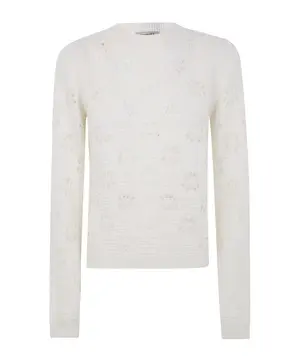 TWINSET Twinset Floral-Pattern Crewneck Knitted Jumper