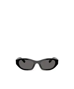 Miu Miu Oval Frame Sunglasses - Gray