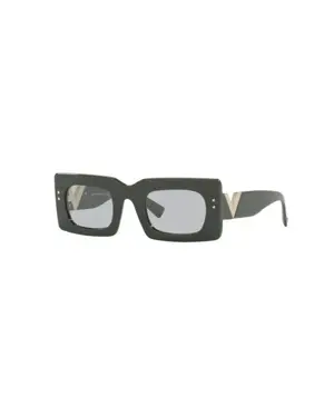 Valentino Garavani Rectangular Frame Sunglasses - Black