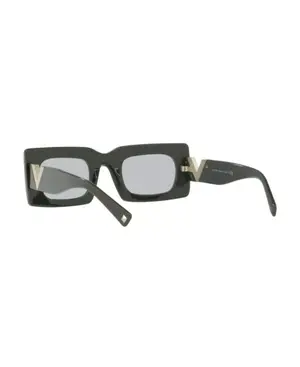Valentino Garavani Rectangular Frame Sunglasses - Black