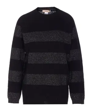 TWINSET Striped Crewneck Sweater