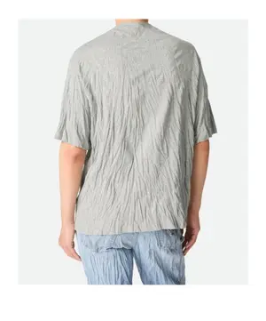 Bottega Veneta Crushed Printed Jersey T-shirt - Light Gray