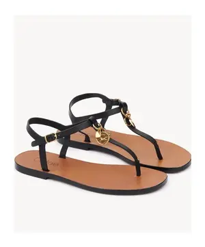 Chloé Charms Buckled Ankle Strap Sandals