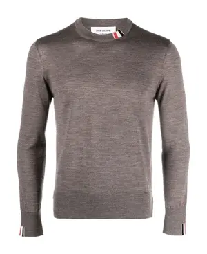 Thom Browne Crewneck Jumper With Signature Stripes