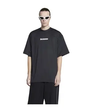 Balenciaga T-shirt Swim Da Uomo In Nero - Black