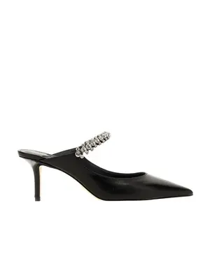 JIMMY CHOO Bing 65 Embellished Pointed-toe Mules - Black