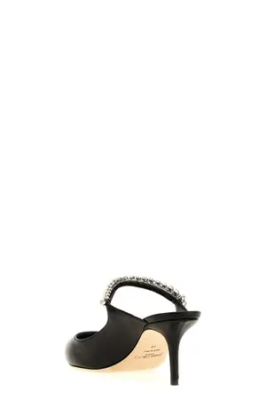 JIMMY CHOO Bing 65 Embellished Pointed-toe Mules - Black