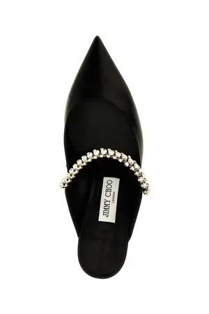 JIMMY CHOO Bing 65 Embellished Pointed-toe Mules - Black