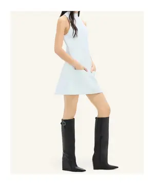 COURREGES Sleeveless A-line Dress With Ac Logo - Iceberg