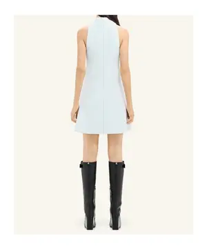 COURREGES Sleeveless A-line Dress With Ac Logo - Iceberg
