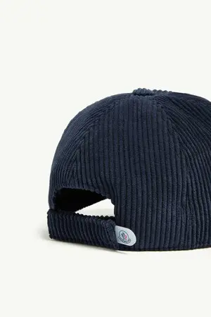 Moncler Corduroy Baseball Cap - Navy